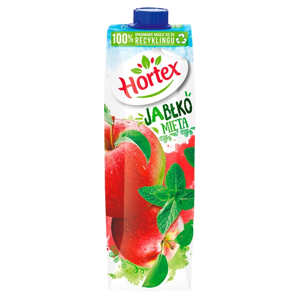 Hortex Napój jabłko mięta 1 l - promocja Lewiatan - Ding.pl