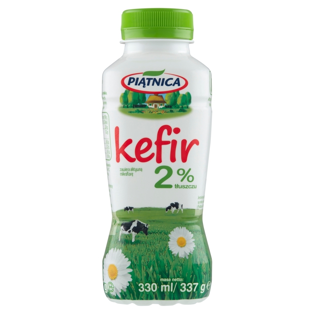 Piątnica Kefir 2% tłuszczu 330 ml - promocja Globi - Ding.pl