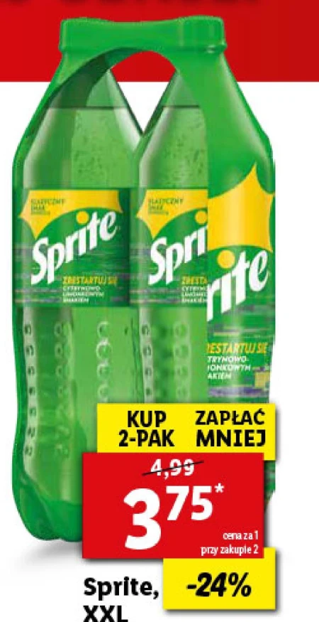 Napój gazowany sprite - 24% TANIEJ! - promocja Lidl - Ding.pl
