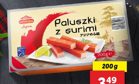 Paluszki surimi Vici - 22% TANIEJ! - promocja Biedronka - Ding.pl