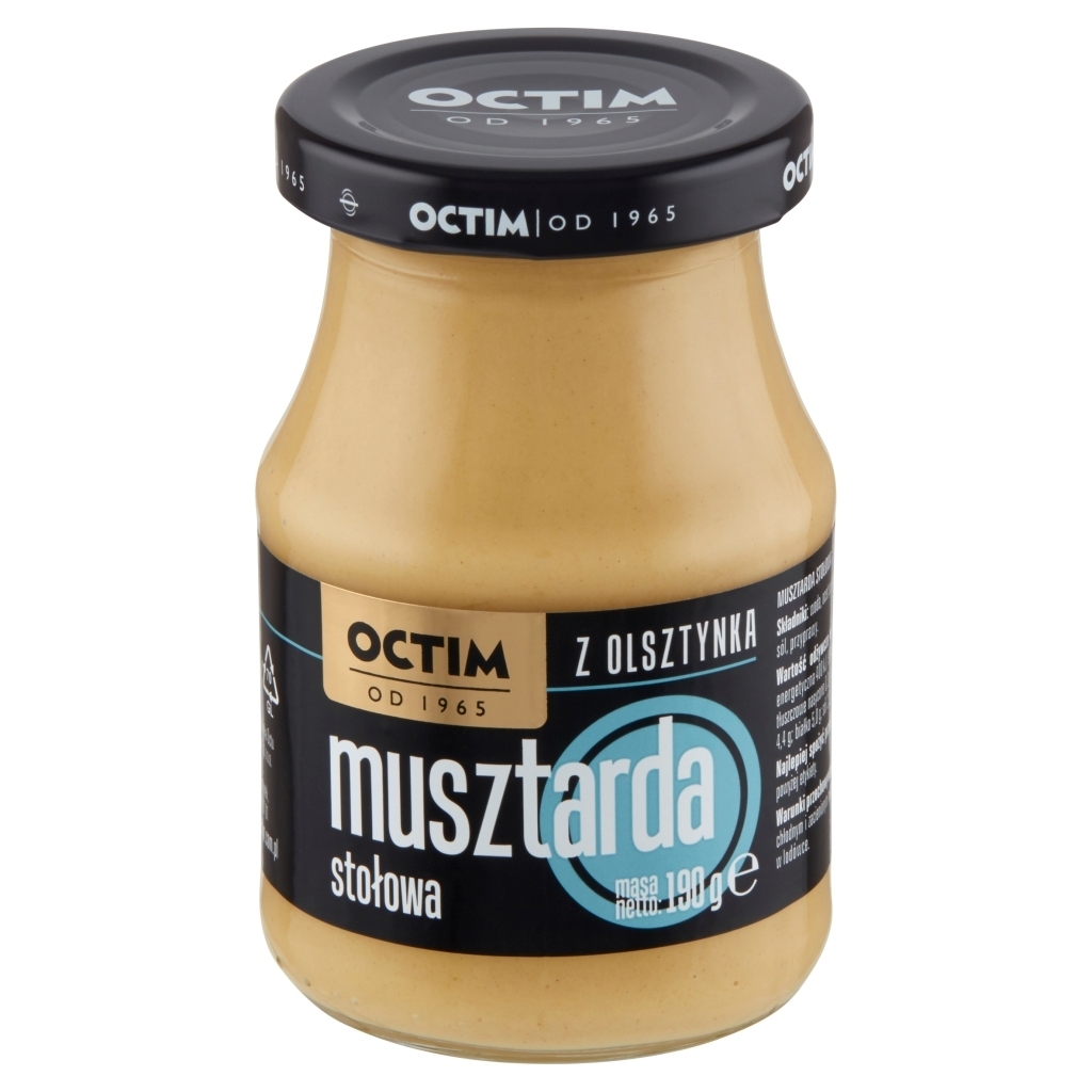 Octim Musztarda stołowa 190 g - promocja Auchan Hipermarket - Ding.pl