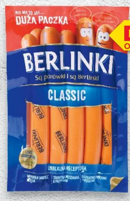 Parówki Berlinki - 22% TANIEJ! - promocja Kaufland - Ding.pl