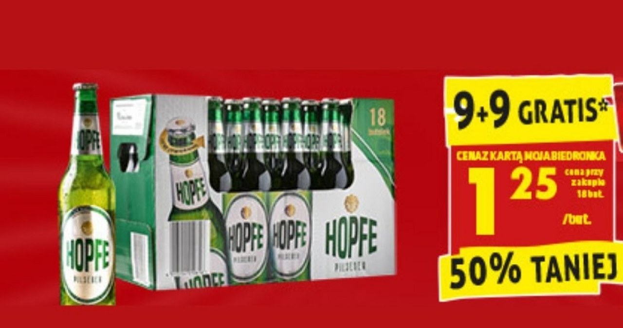 W sieci Biedronka kupisz piwo 50% taniej! - Ding.pl