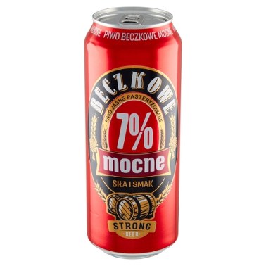 Beczkowe Piwo jasne mocne 7% 500 ml - promocja Twój Market - Ding.pl