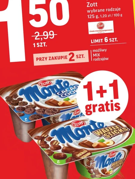 Serek Monte - 49% TANIEJ! - promocja Intermarche Super - Ding.pl