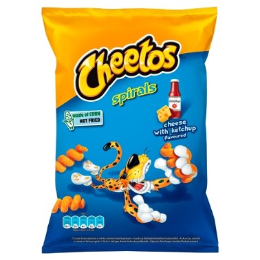 Cheetos Spirals Chrupki kukurydziane o smaku serowo-ketchupowym 80 g ...