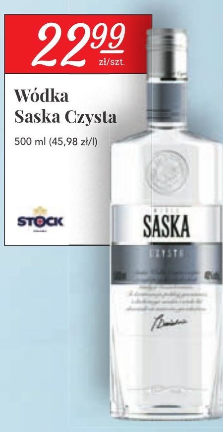 Wódka Saska - promocja Stokrotka Supermarket - Ding.pl