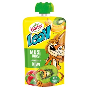 Hortex Leon i Przyjaciele Mus owocowy jabłko banan kiwi 100 g - promocja PSS Społem Częstochowa ...