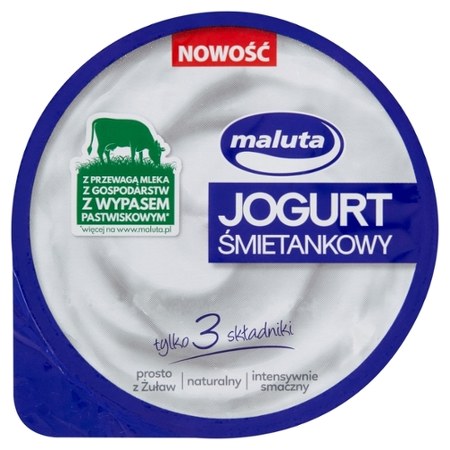 Maluta Jogurt śmietankowy naturalny 220 g - 21% TANIEJ! - promocja Aldi ...