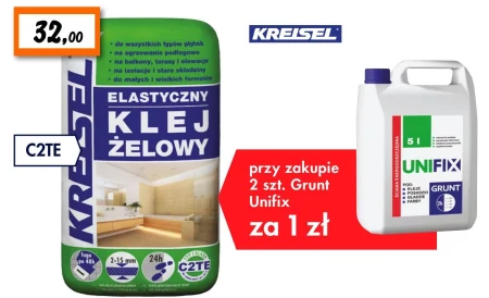 Klej elastyczny do płytek Kreisel - promocja Bricoman - Ding.pl