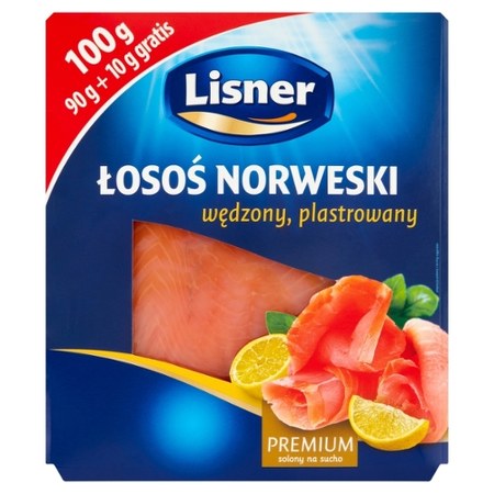 Lisner Łosoś norweski wędzony plastrowany 100 g - 26% TANIEJ ...