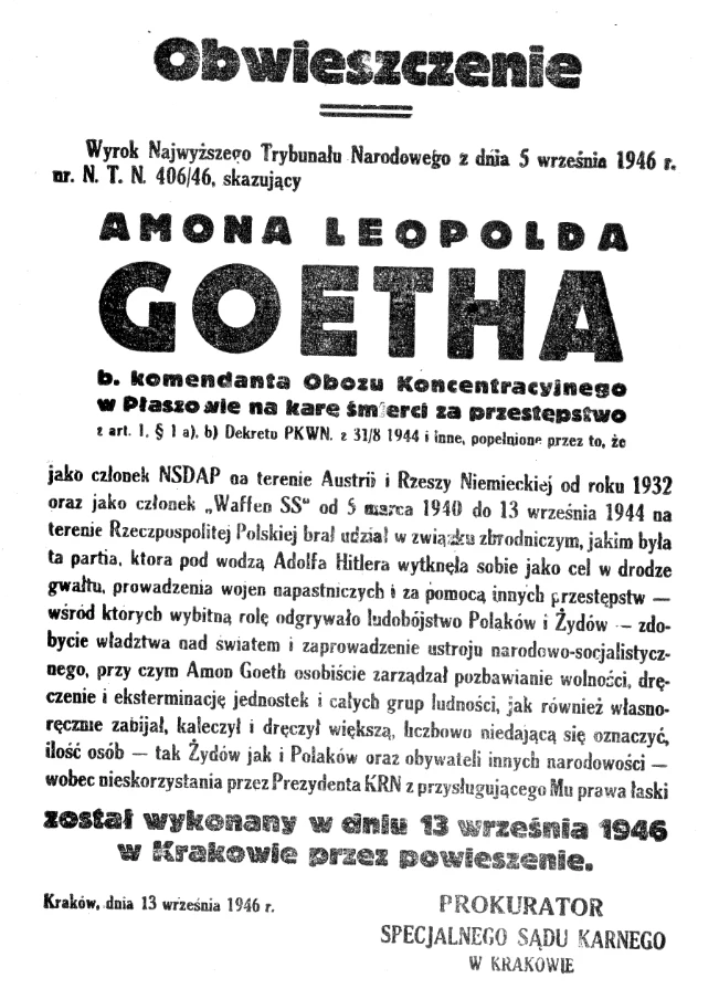 Amon Goeth: Kat z niemieckiego obozu koncentracyjnego w Płaszowie ...