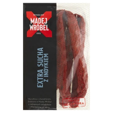 Madej Wróbel Kiełbasa extra sucha z indykiem - 20% TANIEJ! - promocja ...