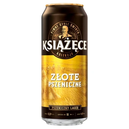 Książęce Złote Pszeniczne Piwo 500 ml - promocja Biedronka - Ding.pl