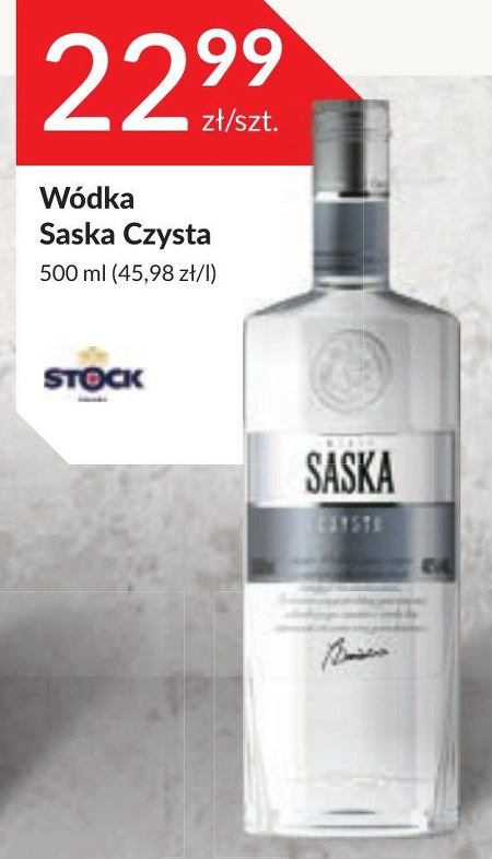 Wódka Saska - promocja Stokrotka Supermarket - Ding.pl
