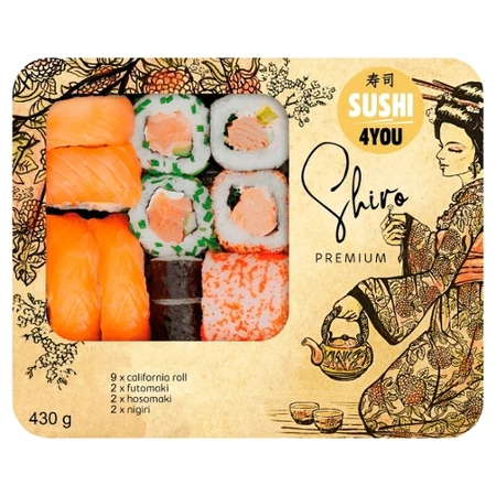 Sushi4You Premium Sushi Shiro 430 g - promocja Biedronka - Ding.pl