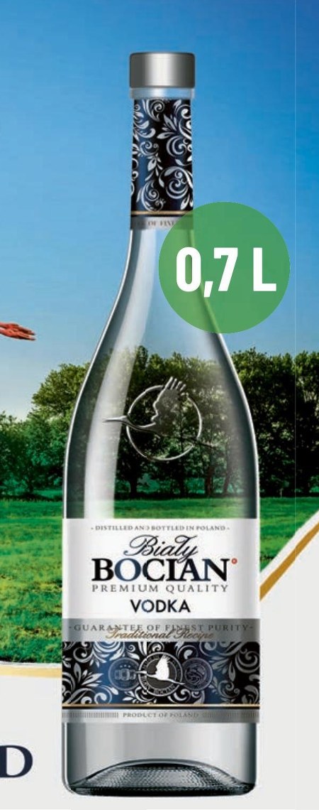 Wódka Biały Bocian - 5% TANIEJ! - promocja POLOmarket - Ding.pl
