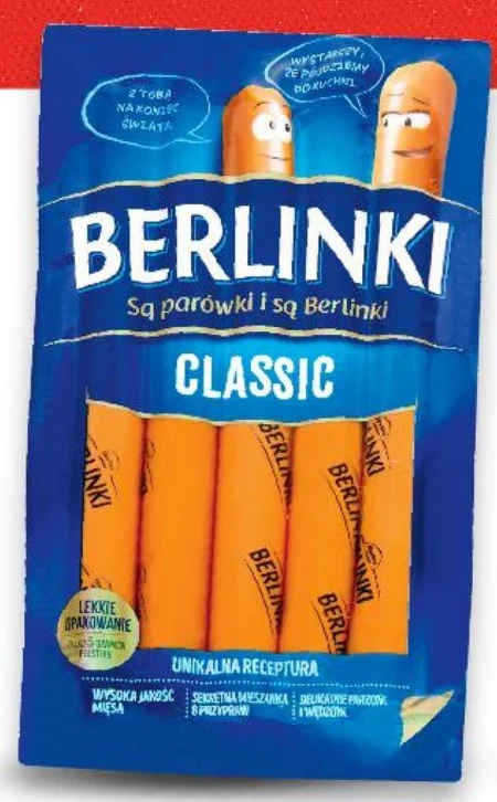 Berlinki Classic Kiełbasa 250 g - promocja Kaufland - Ding.pl
