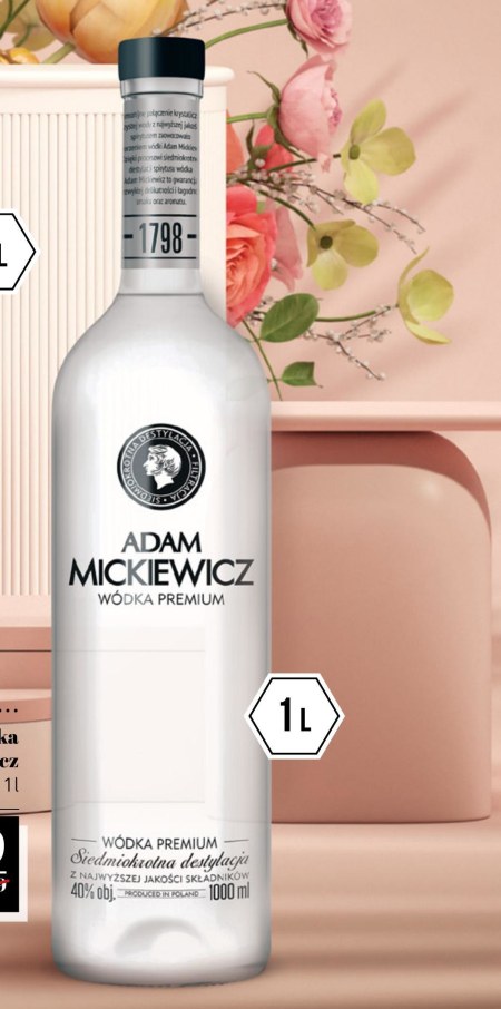 Wódka Adam Mickiewicz - 8% TANIEJ! - promocja POLOmarket - Ding.pl