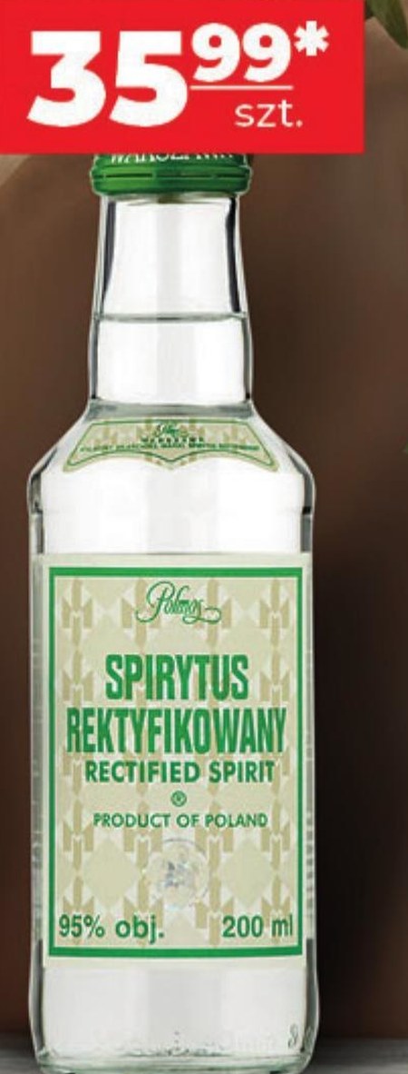 Spirytus rektyfikowany Polmos - promocja Top Market - Ding.pl