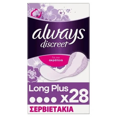 Always Discreet Long Plus Wkładki na nietrzymanie moczu x28, do ...