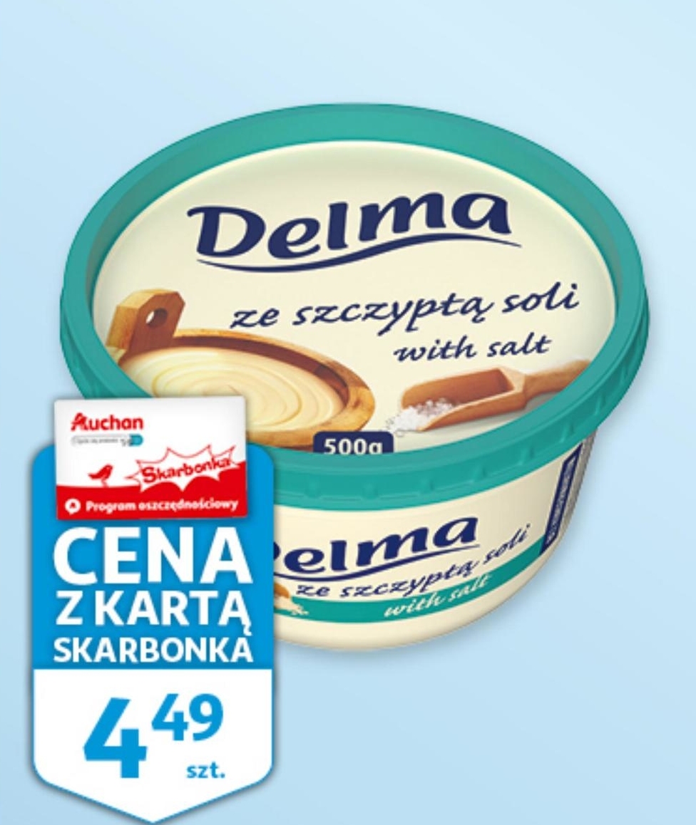 Archiwum | Delma Margaryna ze szczyptą soli 500 g - Auchan Hipermarket ...
