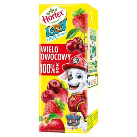 Hortex Leon i Przyjaciele Sok 100 % wieloowocowy 200 ml - 26% TANIEJ! - promocja Carrefour ...