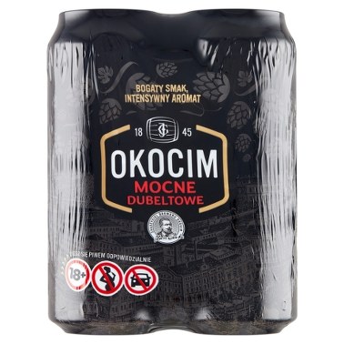 Okocim Piwo jasne mocne dubeltowe 4 x 500 ml - promocja Auchan ...