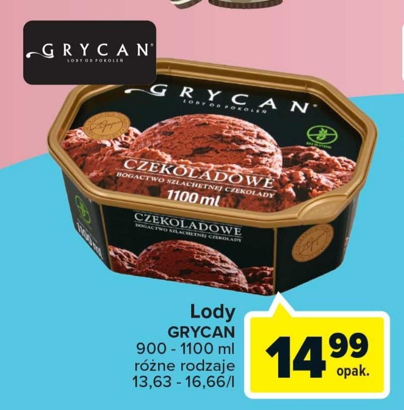 Archiwum | Grycan Lody czekoladowe 1100 ml - Carrefour Market 23. 05 ...