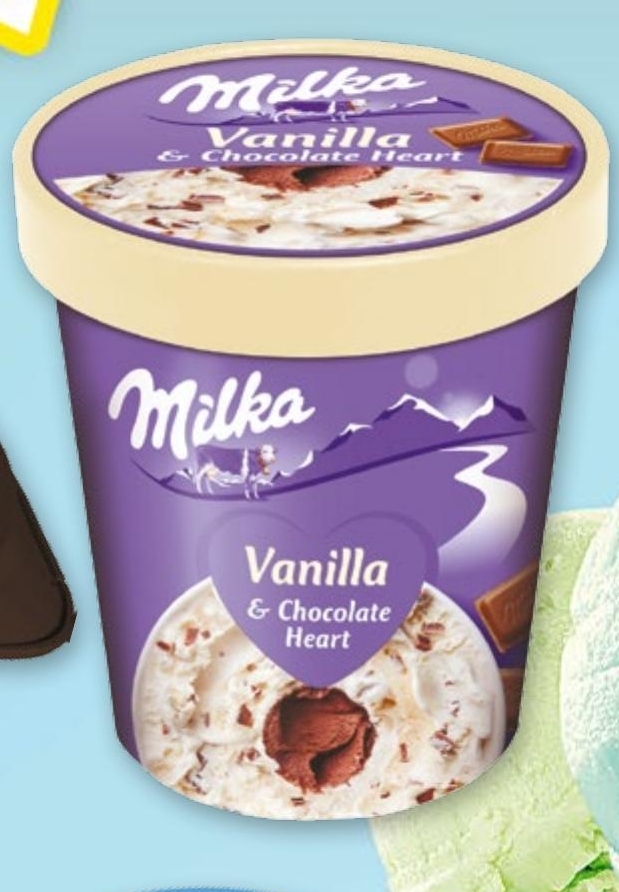 Archiwum | Milka Lody waniliowe z kawałkami czekolady mlecznej i musem ...