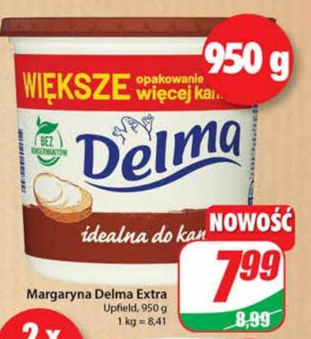 Margaryna Delma - 11% TANIEJ! - promocja Dino - Ding.pl