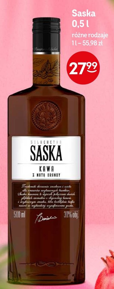 Wódka smakowa Saska - promocja Żabka - Ding.pl