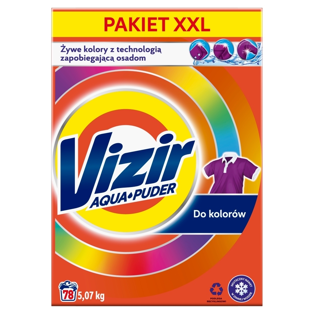 Vizir Color, Proszek do prania Aqua Powder, 78 prań - promocja MALINKA ...