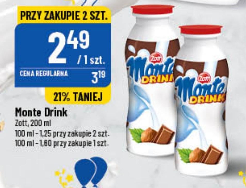 Archiwum | Zott Monte Drink Napój mleczny 200 ml - POLOmarket 06. 07 ...