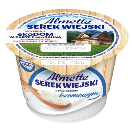Almette Serek wiejski z twarożkiem kremowym 150 g - promocja Lewiatan ...