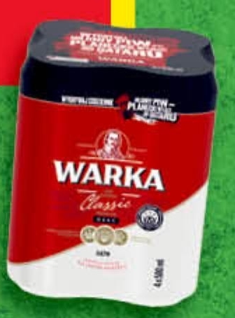 Archiwum | Warka Classic Piwo jasne 4 x 500 ml - SPAR 20. 07. 2022 - 30 ...