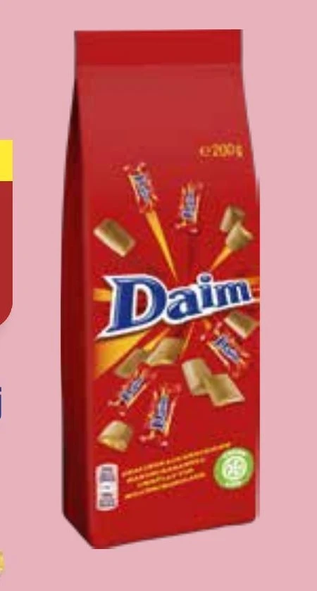 Daim Czekoladki mleczne z chrupiącym migdałowo-karmelowym środkiem 200 ...
