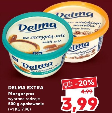 Margaryna Delma - 20% TANIEJ! - promocja Kaufland - Ding.pl