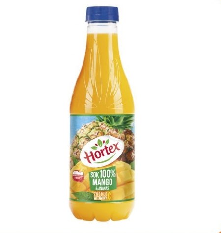 Hortex Sok 100 % mango & ananas 1 l - promocja E.Leclerc - Ding.pl