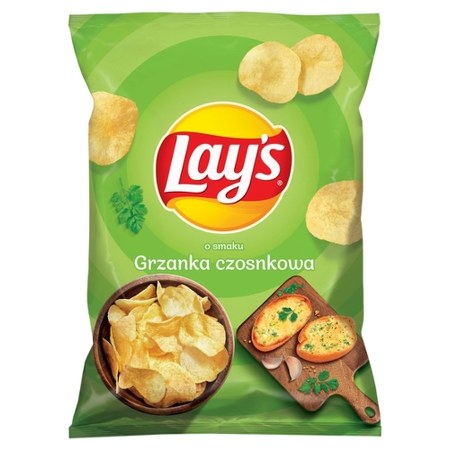 Lay's Chipsy ziemniaczane o smaku grzanka czosnkowa 215 g - promocja ...