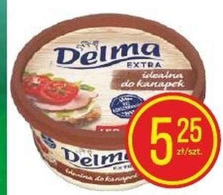 Delma Margaryna półtłusta o smaku masła 500 g - promocja Pokusa - Ding.pl