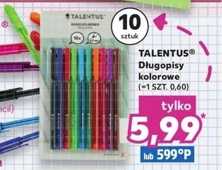 Zestaw długopisów Talentus - promocja Kaufland - Ding.pl