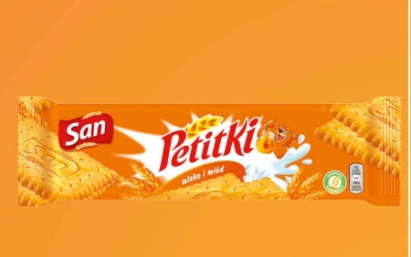 San Petitki Herbatniki mleko i miód 144 g - promocja Carrefour Express ...