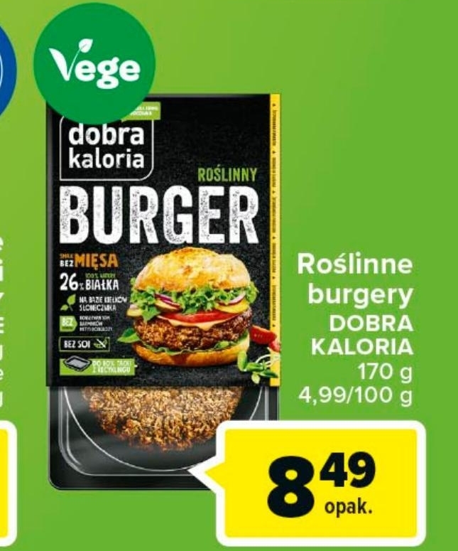 Archiwum | Dobra Kaloria Roślinny burger 170 g (2 sztuki) - Carrefour ...