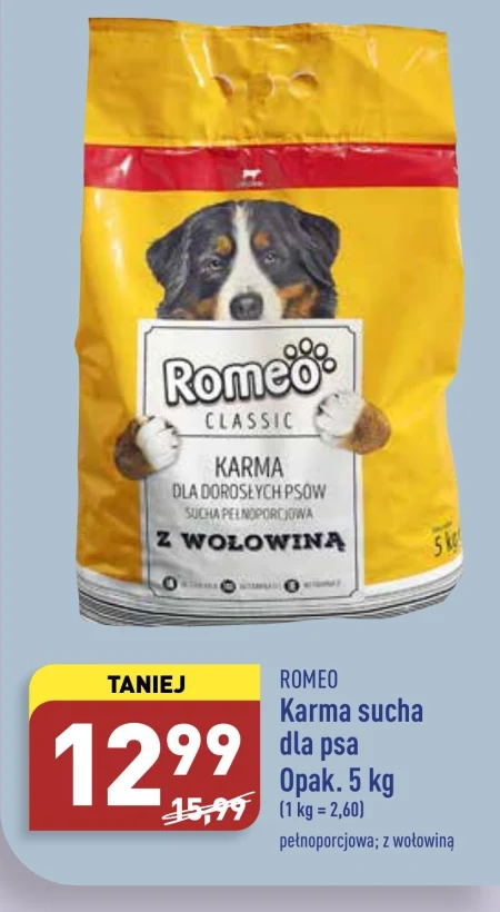 Karma dla psa Romeo - promocja Aldi - Ding.pl