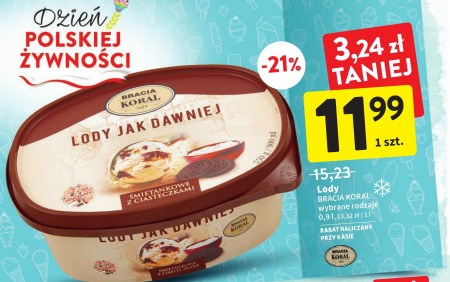Lody Koral - 21% TANIEJ! - promocja Intermarche Super - Ding.pl