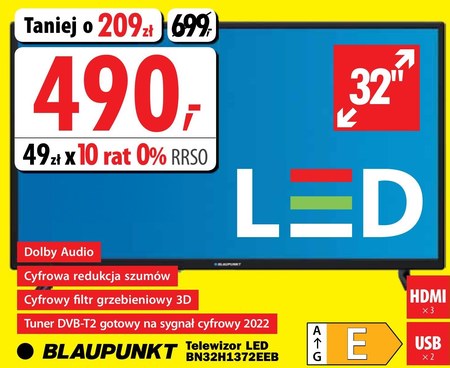 Telewizor Blaupunkt - 29% TANIEJ! - promocja Media Expert - Ding.pl