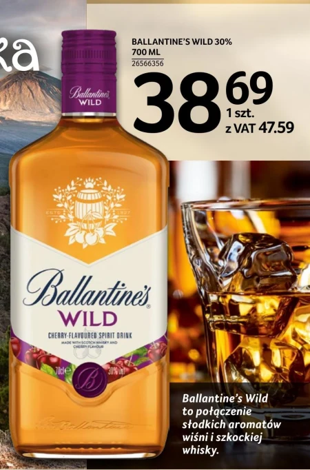 Ballantine's Wild Napój spirytusowy o smaku wiśni 700 ml - promocja ...