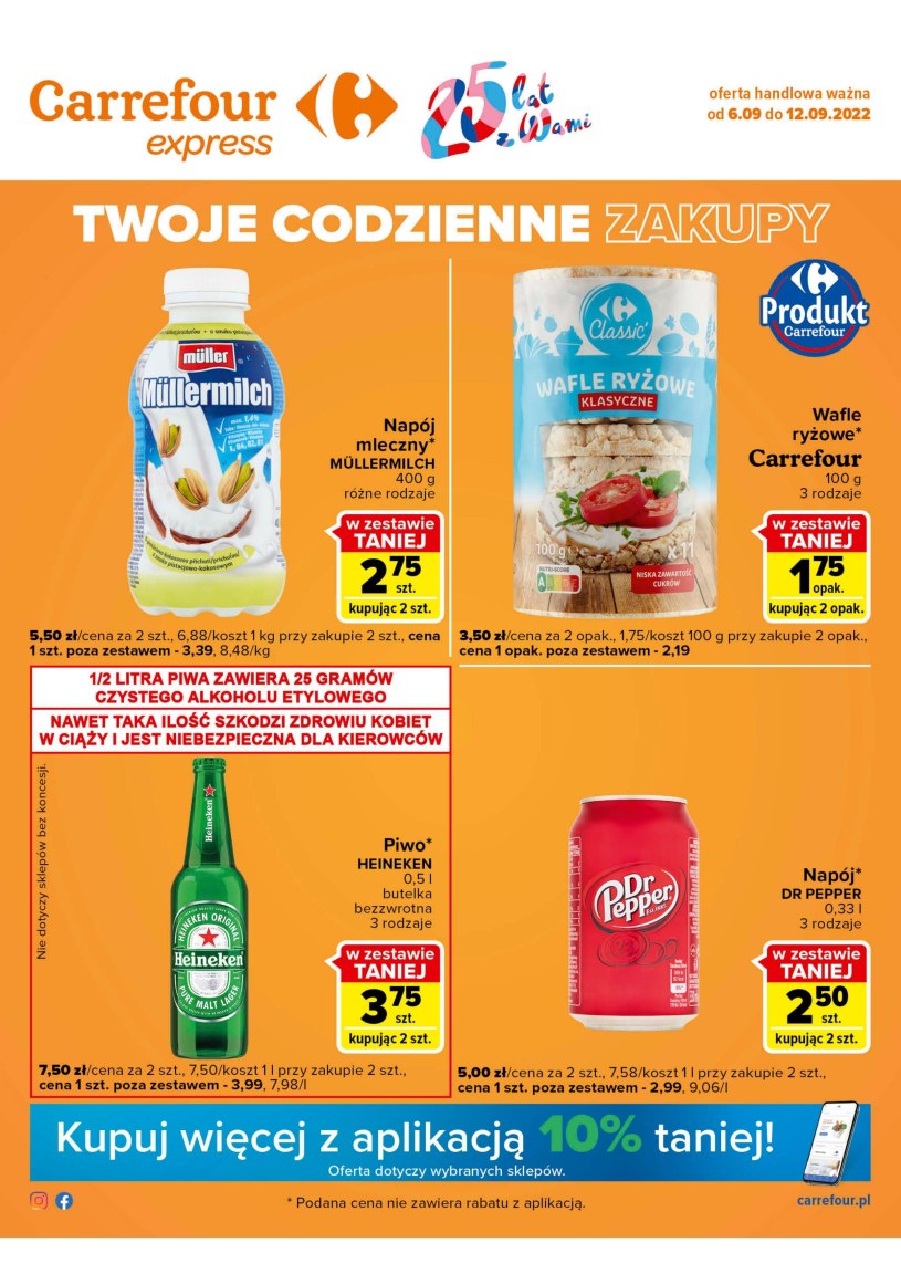 Archiwum | Milko Kefir naturalny 1 l - Carrefour Express 02. 08. 2022 ...