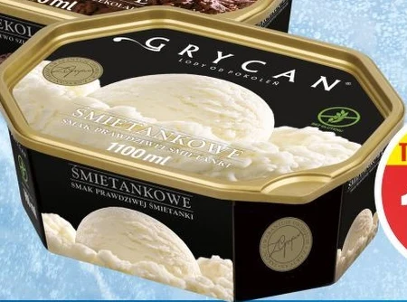 Grycan Lody śmietankowe 1100 ml - 13% TANIEJ! - promocja Słoneczko ...
